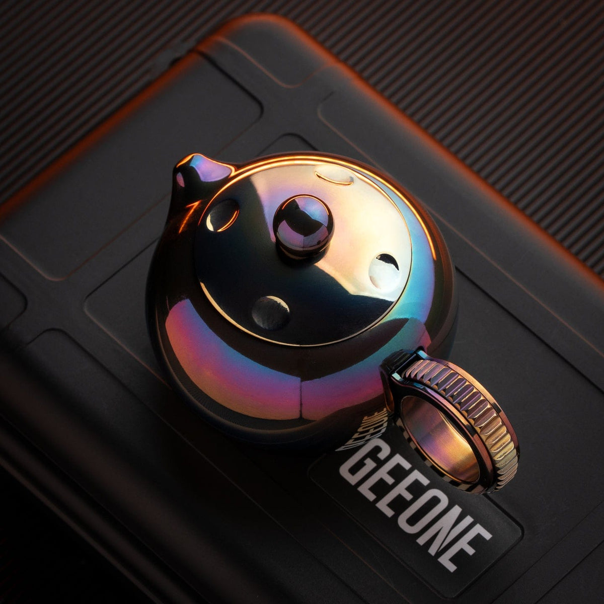 GEEK, Teapot, Multi-Function, Fidget Ring, Ratchet coin