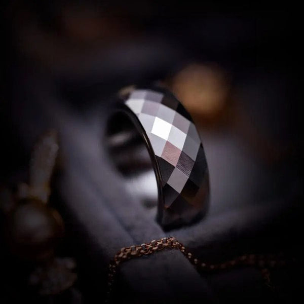 YEDC, Pig Ring (silver diamond), Fidget Ring